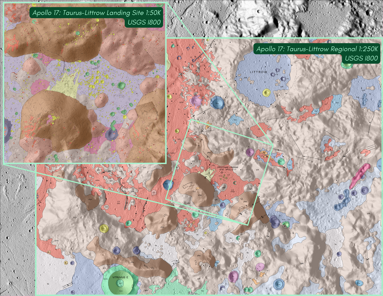 Example of nested mapping scales at the Apollo 17 landing site | U.S ... Example of nested mapping scales at the Apollo 17 landing site | U.S ...